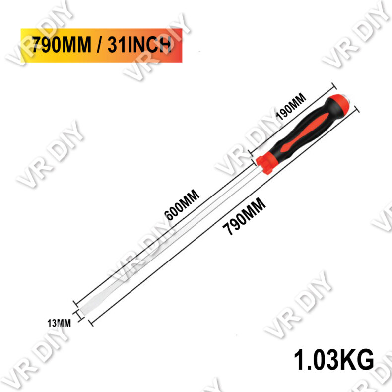 Extra-Long Large CR-V Flat Screwdriver 4 Size 17Inch 19Inch 25Inch ...