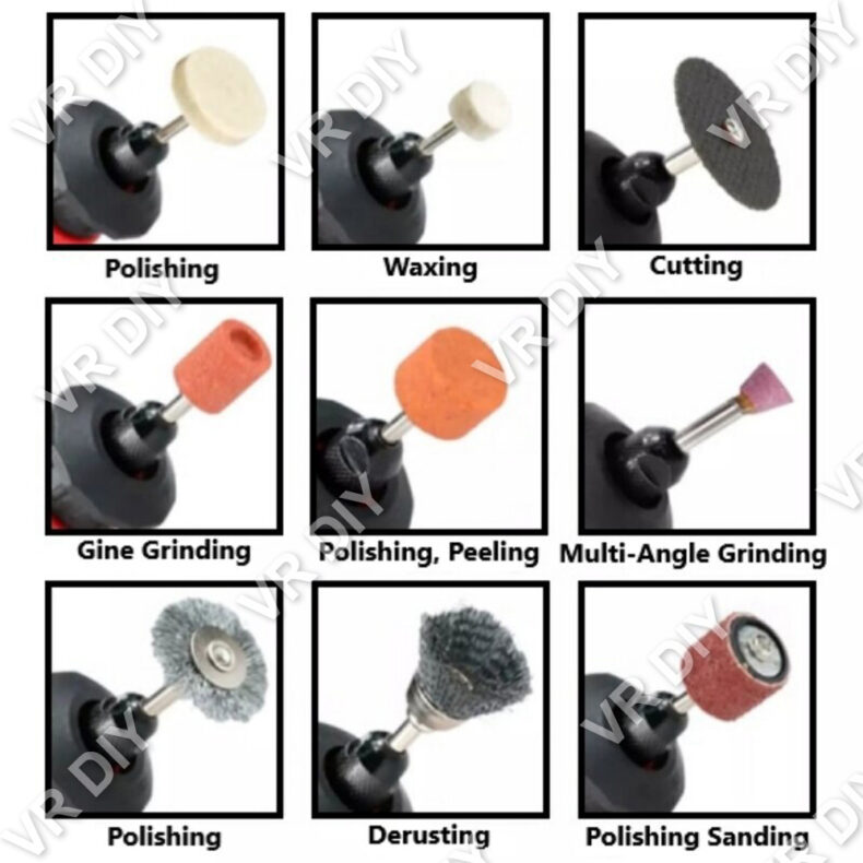 40pcs Die Grinder Rotary Tool Set Multipurpose Mini Electric Drill ...