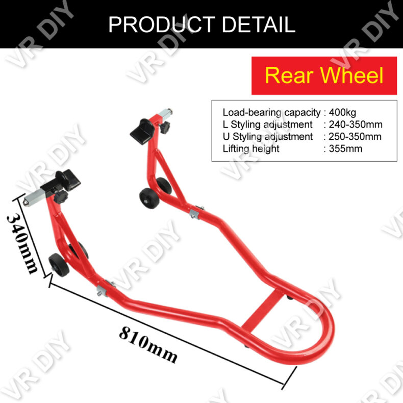 (1Set) Universal Motorcycle Front Rear 2 in 1 Paddock Stand Heavy Duty ...