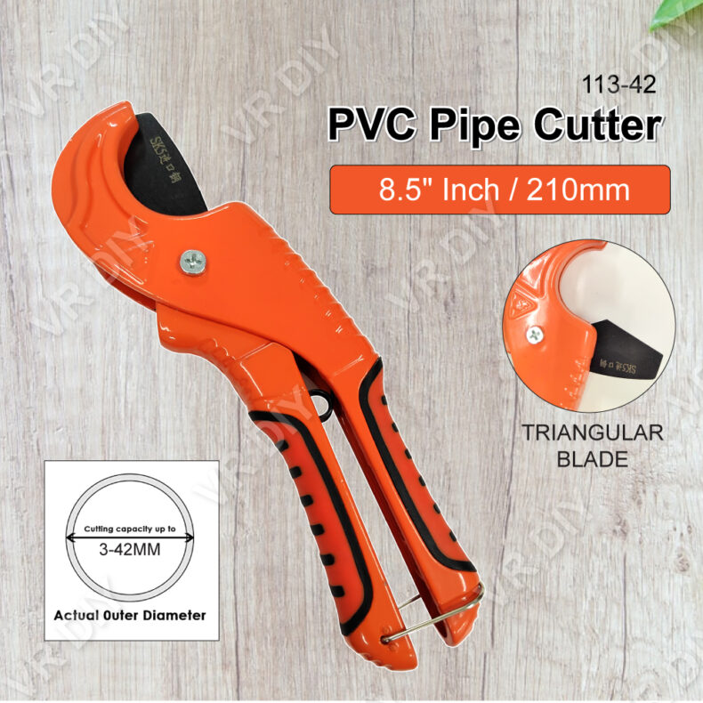 PVC Pipe Cutter 3-42mm Poly Pipe Wiring Conduit SK5 Blade Plumbing Tube ...