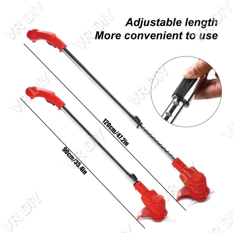 Portable Heavy Duty 12V Electric Lawn Mower Grass Cutter Garden ...