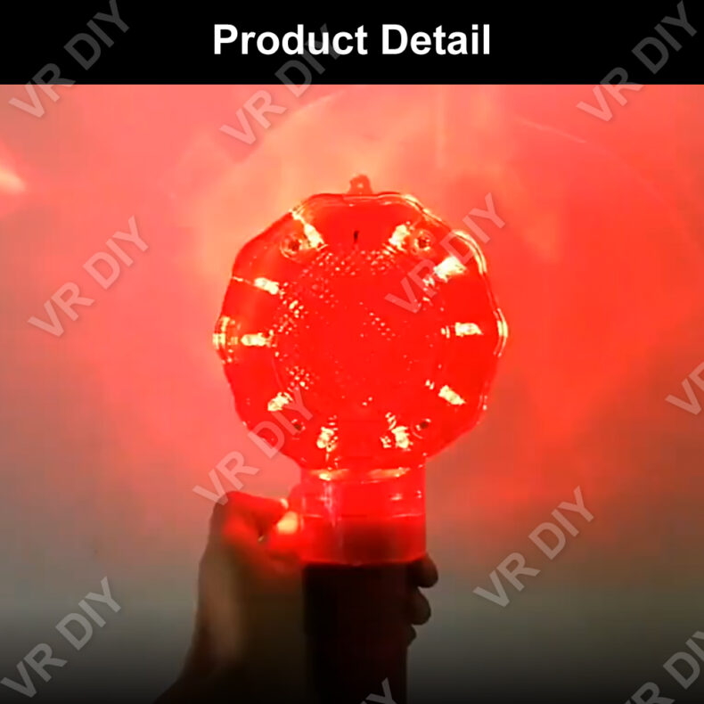 Handheld LED Strobe Warning Light Plum Blossom Traffic Road Warning ...