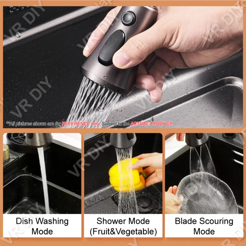 EUROUK Sink Nano Waterfall Slotted 6845 Stainless Steel SUS304 Knife ...