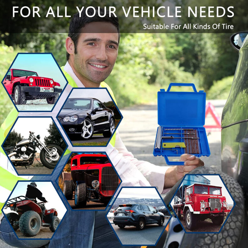 11pcs 8pcs Emergency Tubeless Car Tyre Tire Puncture Instant Repair ...
