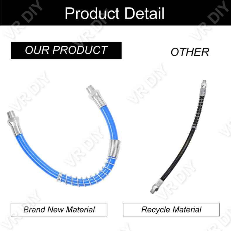 10000psi Double Handle Grease Quick Self Locking Coupler Hose Kit Tool ...