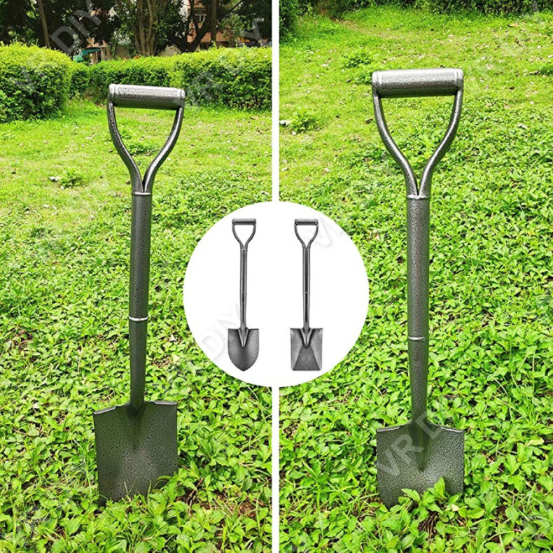 (Point / Flat) Metal Steel Gardening Shovel 40Inch Heavy Duty Skop ...